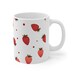 Cute Summer Strawberry Mug, Fun Strawberry Pattern Mug, Strawberry ...
