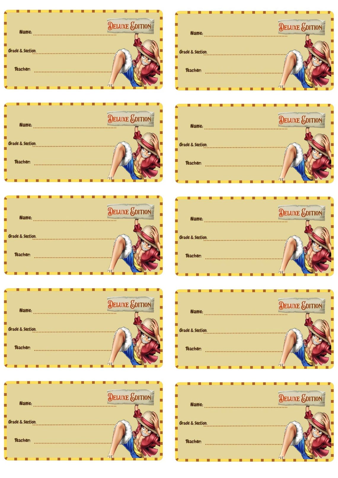 Cute Character Subject Labels | Canva Editable Template | Digital ...