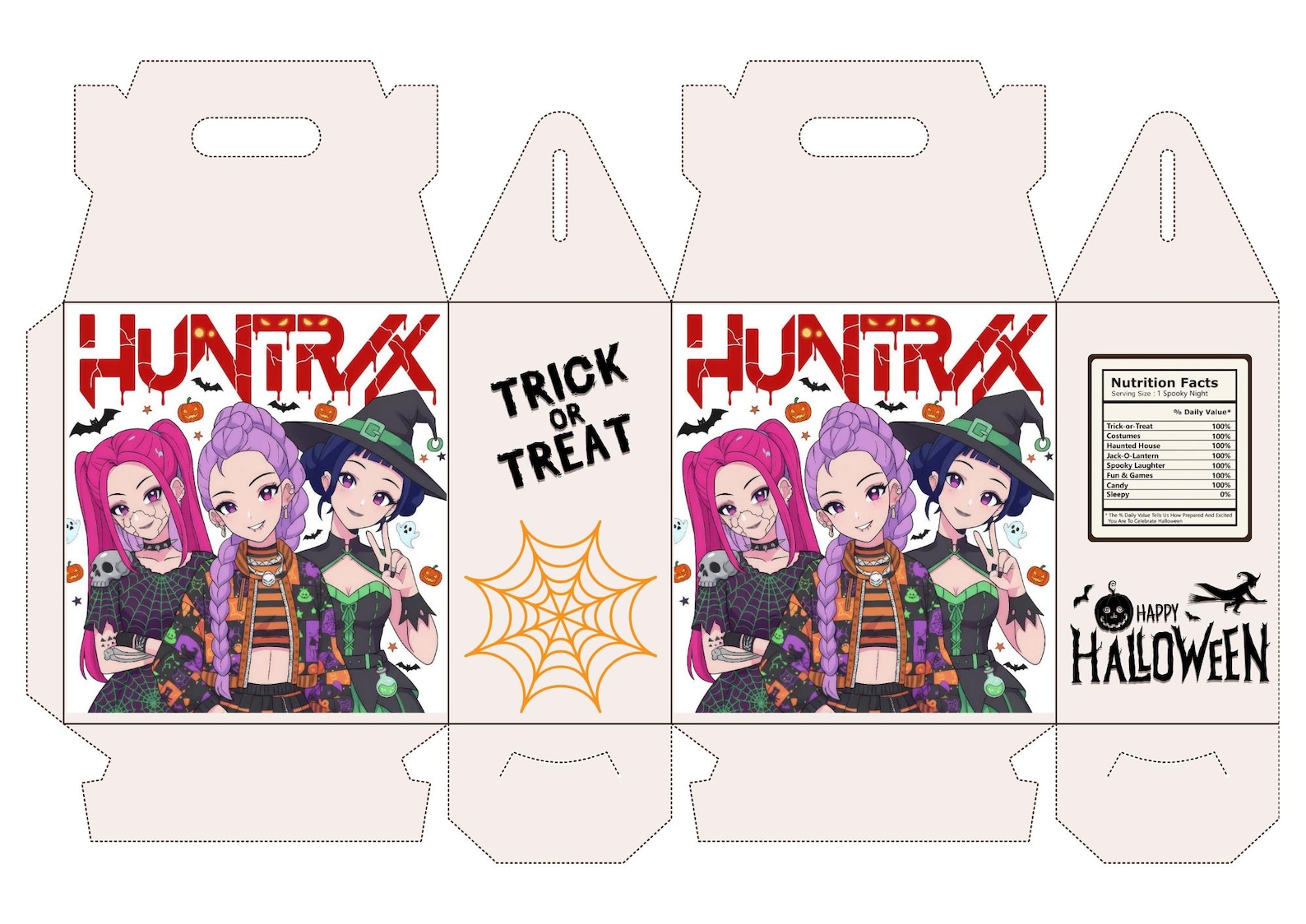 Halloween Trick or Treat Box PDF | Instant Download Printable Party ...
