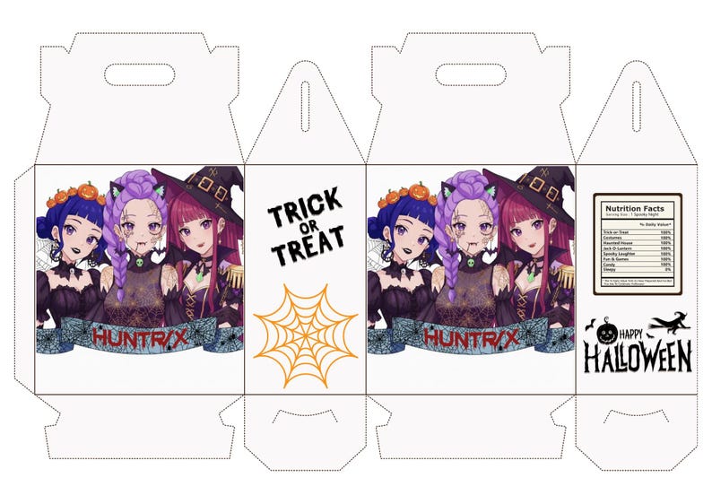 Halloween Trick or Treat Box PDF | Instant Download Printable Party ...