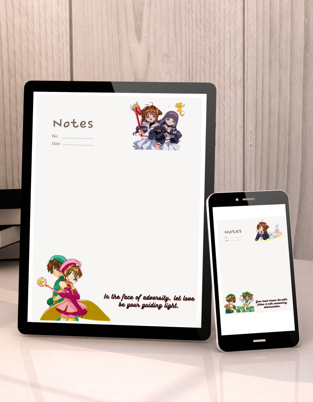 Anime Digital Printable Instant Download Memo Pad Notepad Journal ...