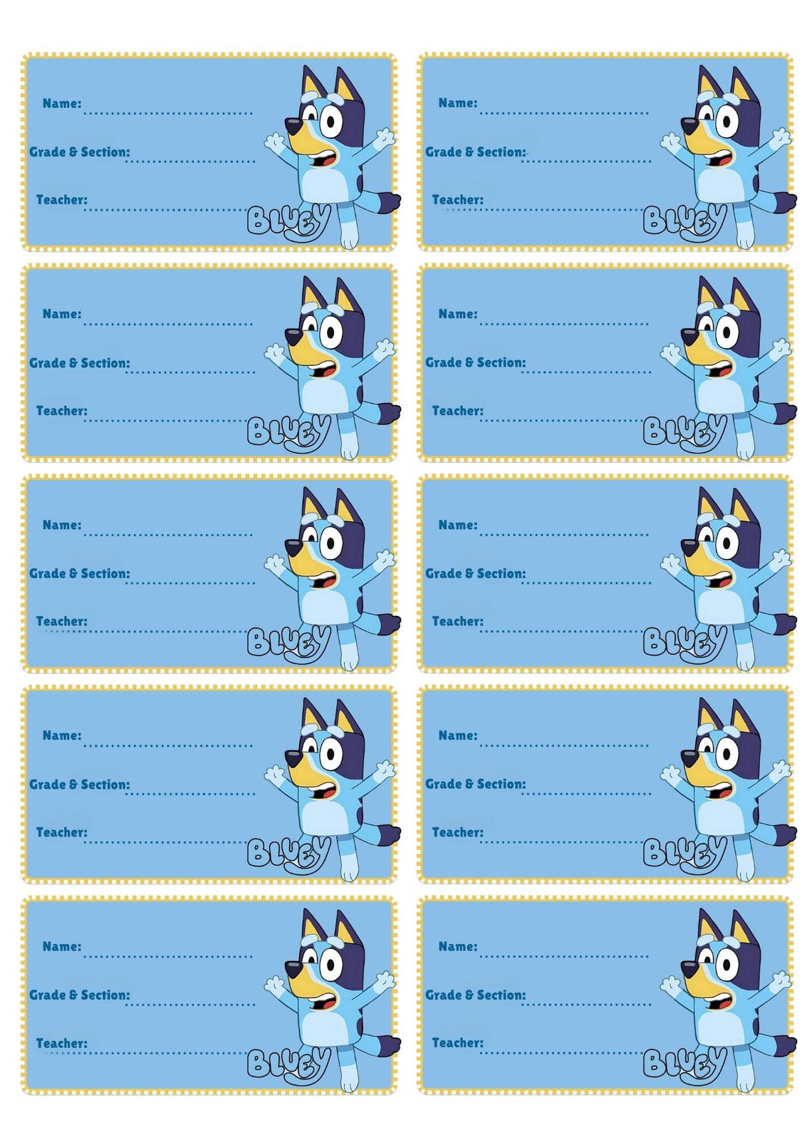 Cute Character Subject Labels | Canva Editable Template | Digital ...