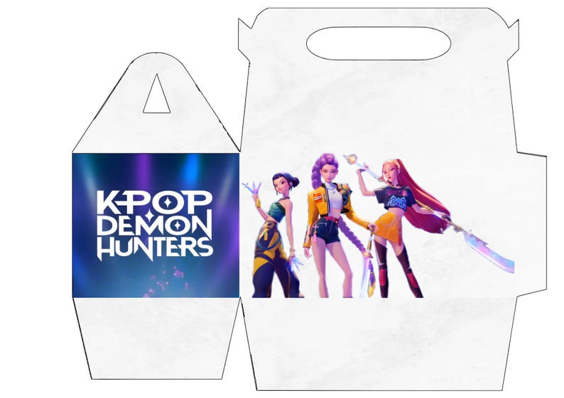 KDH Gable Box DIY Printable PDF | 16 Kpop Designs Party Favor Boxes ...