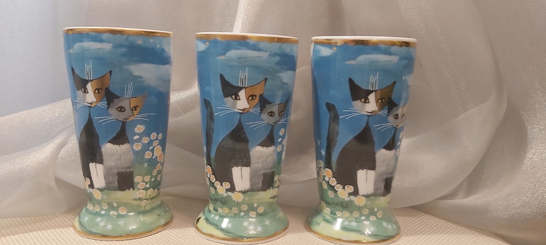 ROSINA WACHTMEISTER Goebel Cats Porcelain Candlesticks - Etsy