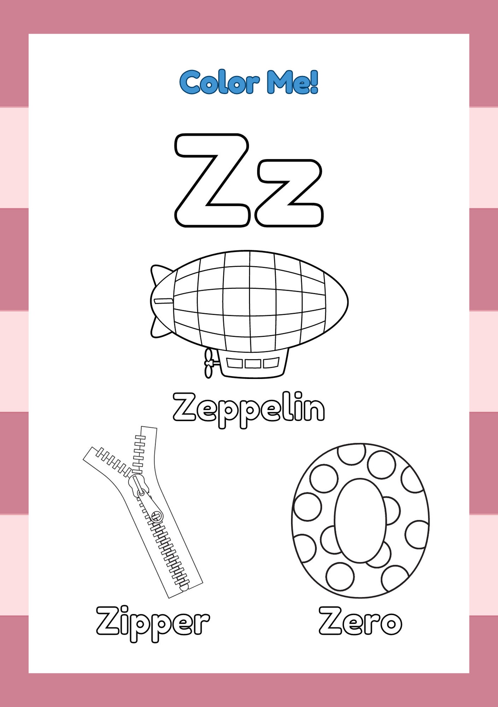 ABC Colouring Book - Etsy