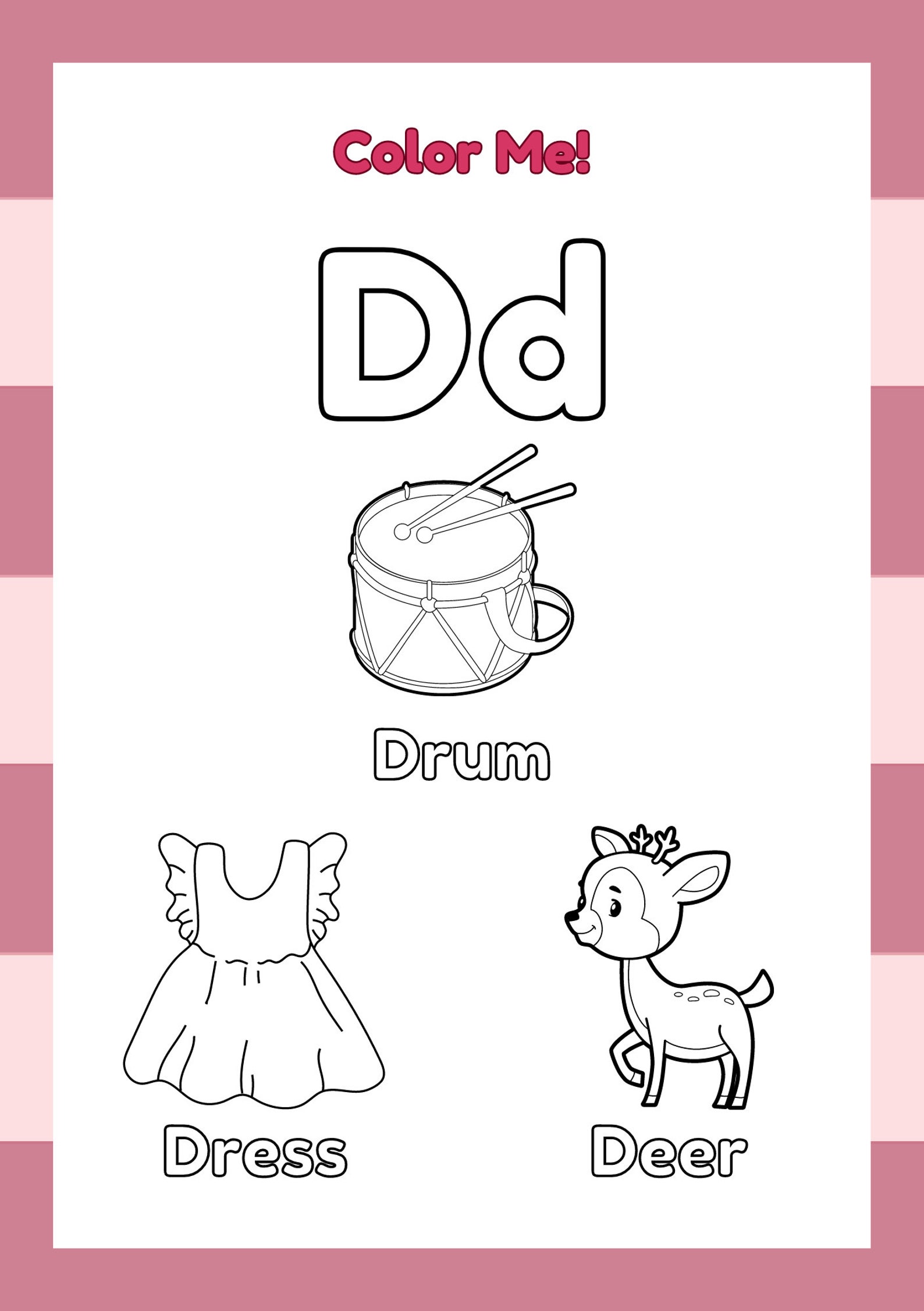 ABC Colouring Book - Etsy