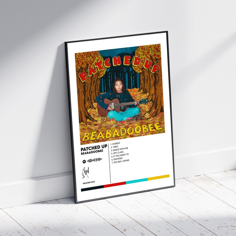 Beabadoobee Patched up Album Cover Print Poster Minimalist Album Cover ...