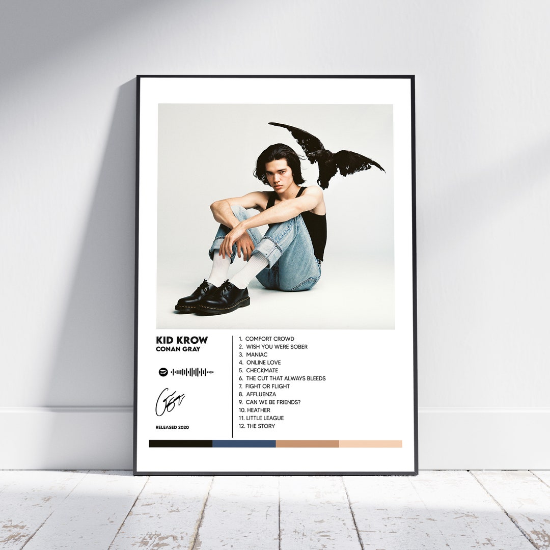 Conan Gray Kid Krow Album Cover Print Poster Minimalist Album Cover ...