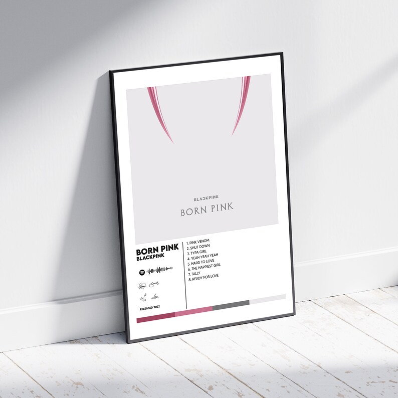 Blackpink Born Pink Album Poster / Album Cover Poster / Music Gift ...