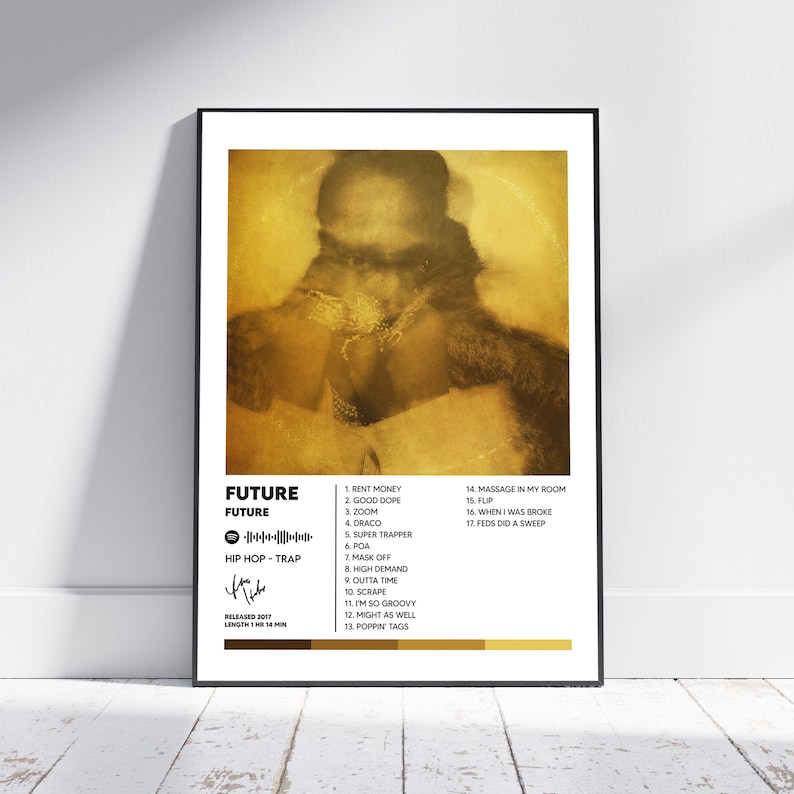 Future Future Album Cover Print Poster Minimalist Album Cover Poster ...
