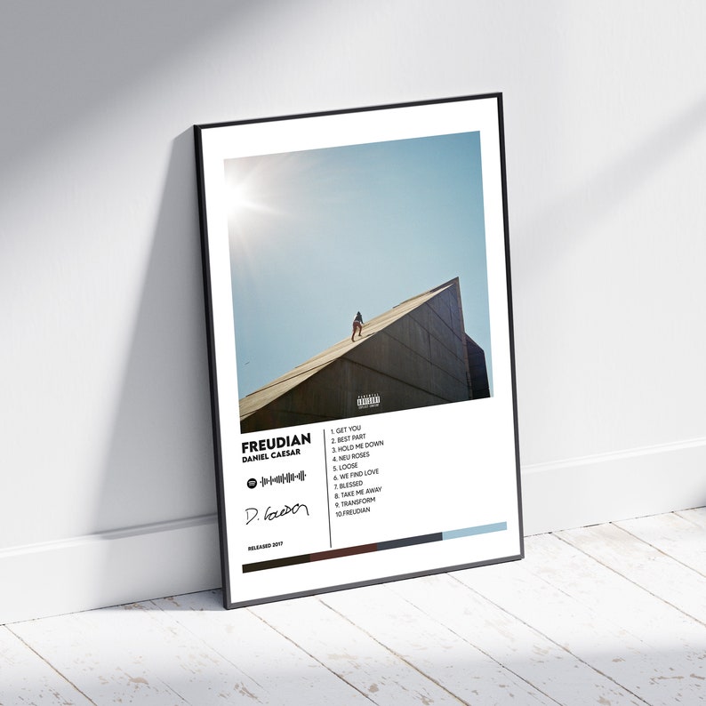 Daniel Caesar Freudian Album Cover Print Poster Minimalist Album Cover ...