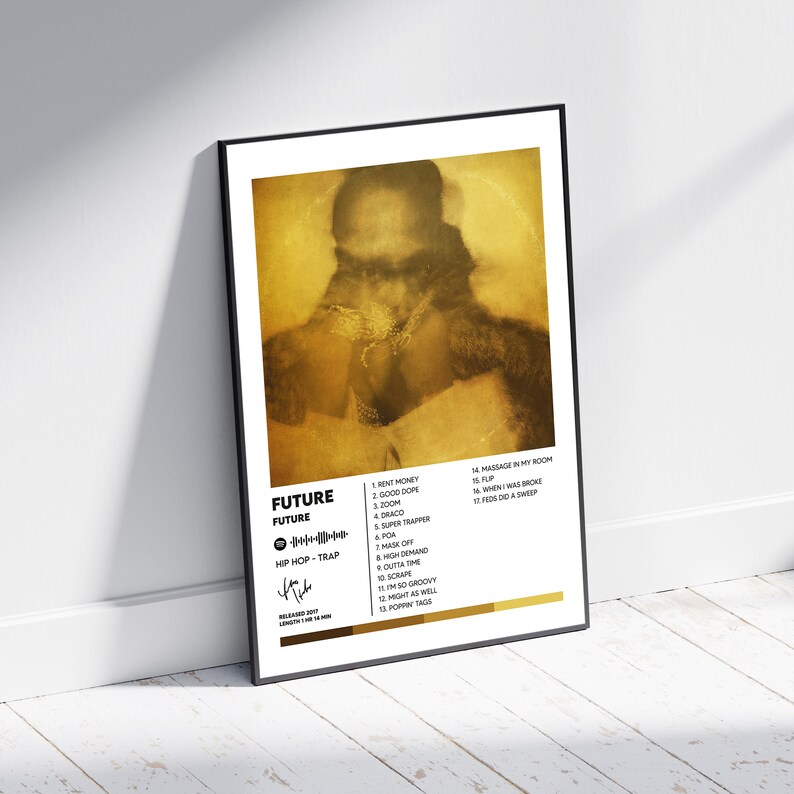 Future Future Album Cover Print Poster Minimalist Album Cover Poster ...
