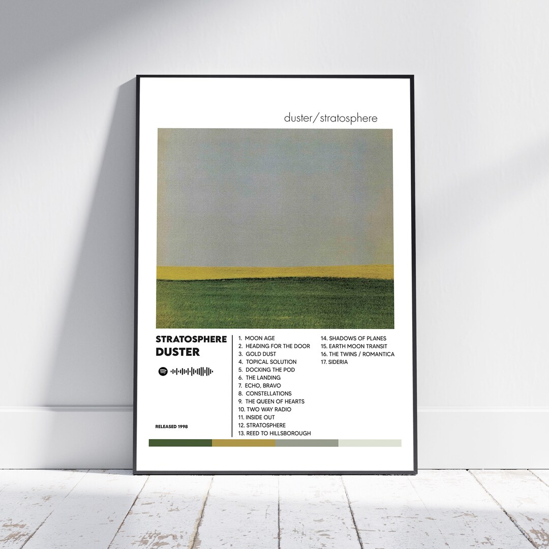 Duster Stratosphere Album Cover Print Poster Minimalist Album Cover ...