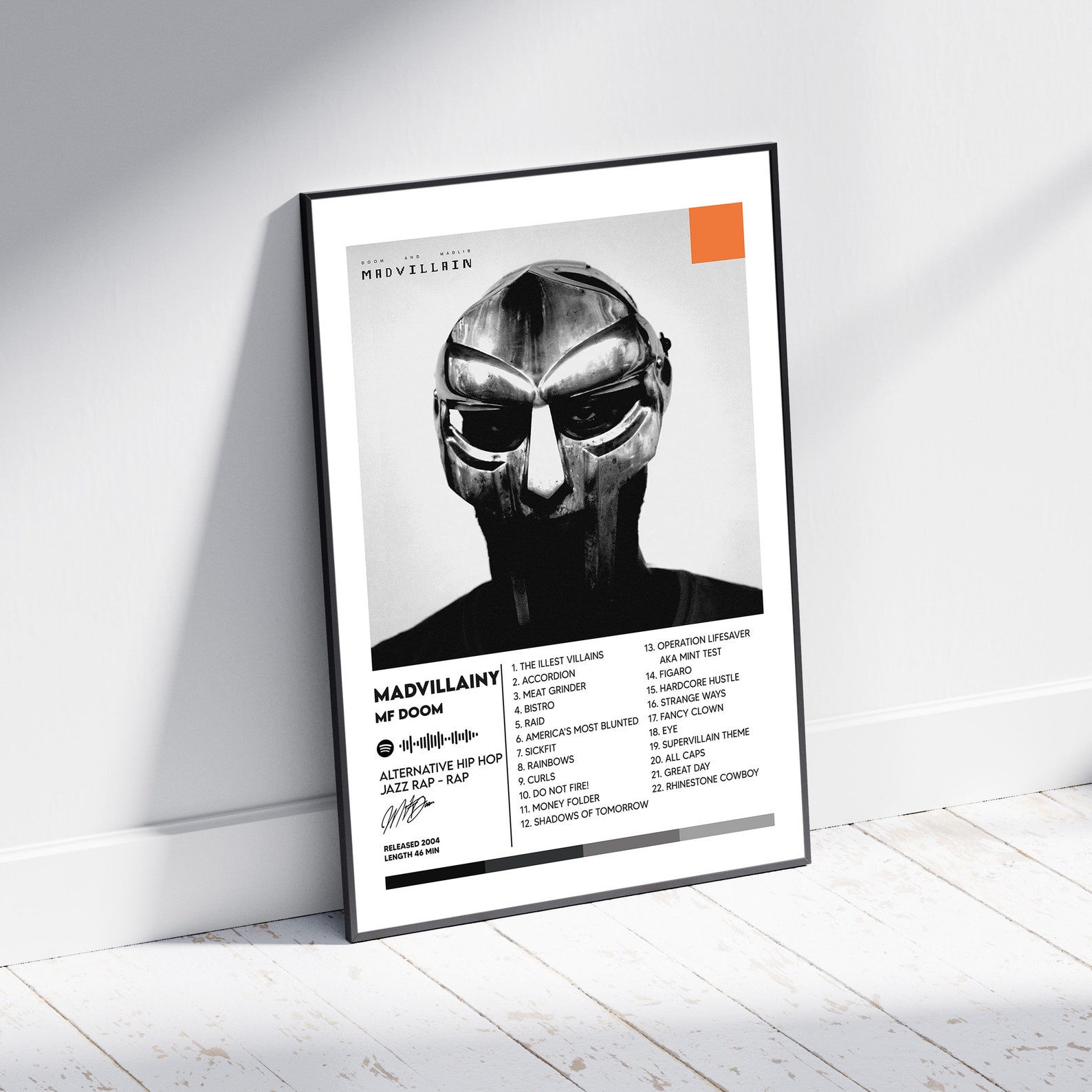 Mf Doom Madvillainy Album Cover Print Poster Minimalist Album Cover Poster, Album Prints ...
