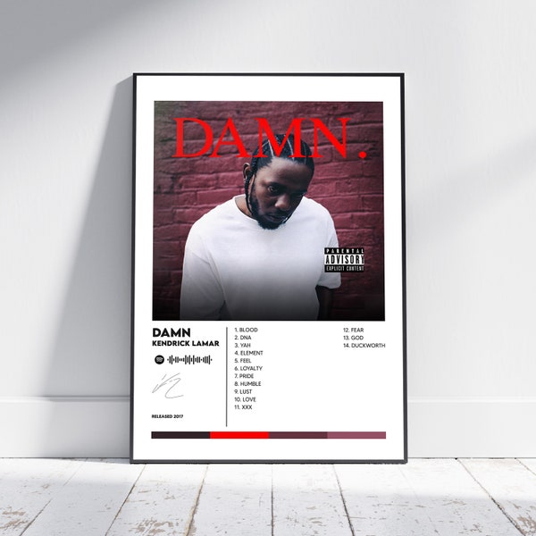 Kendrick Lamar Damn Album Cover - Etsy