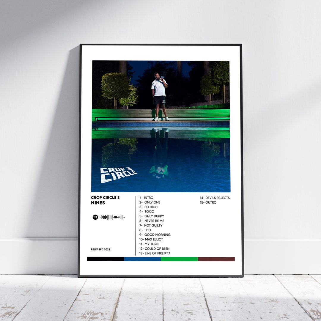 Nines Crop Circle 3 Album Cover Print Poster Minimalist Album Cover ...