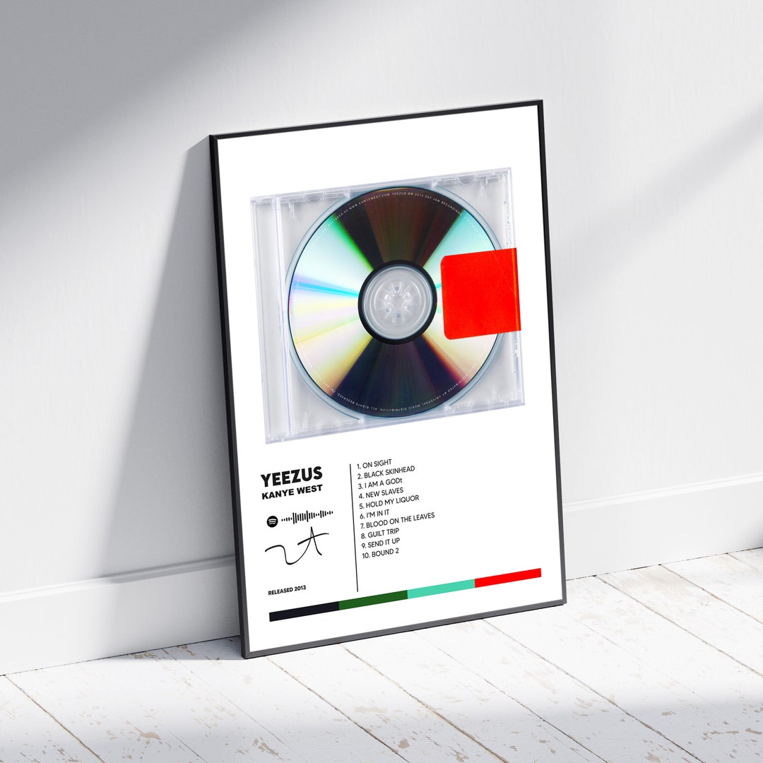 Kanye West Yeezus Album Cover Print Poster Minimalist Album Cover