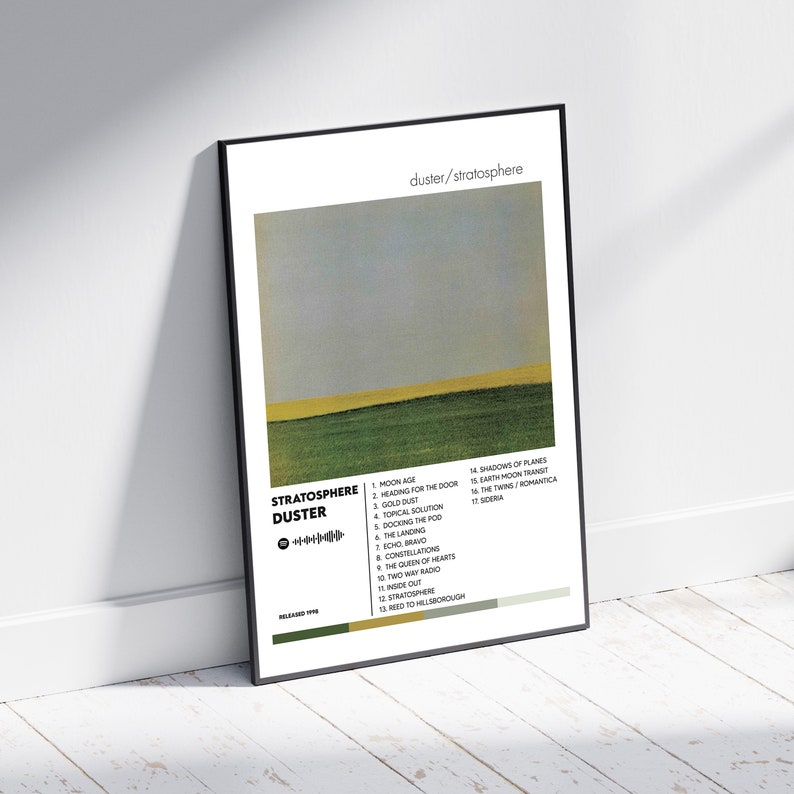 Duster Stratosphere Album Cover Print Poster Minimalist Album Cover ...