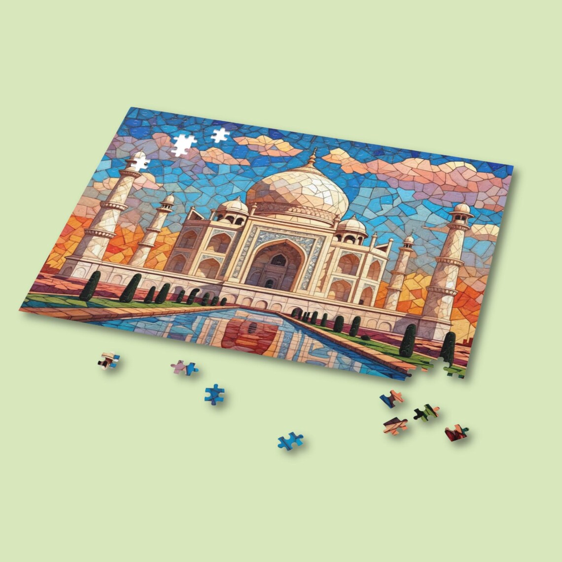 The Taj Mahal - India Puzzle, India Puzzle, World Wonder Puzzle, Travel ...