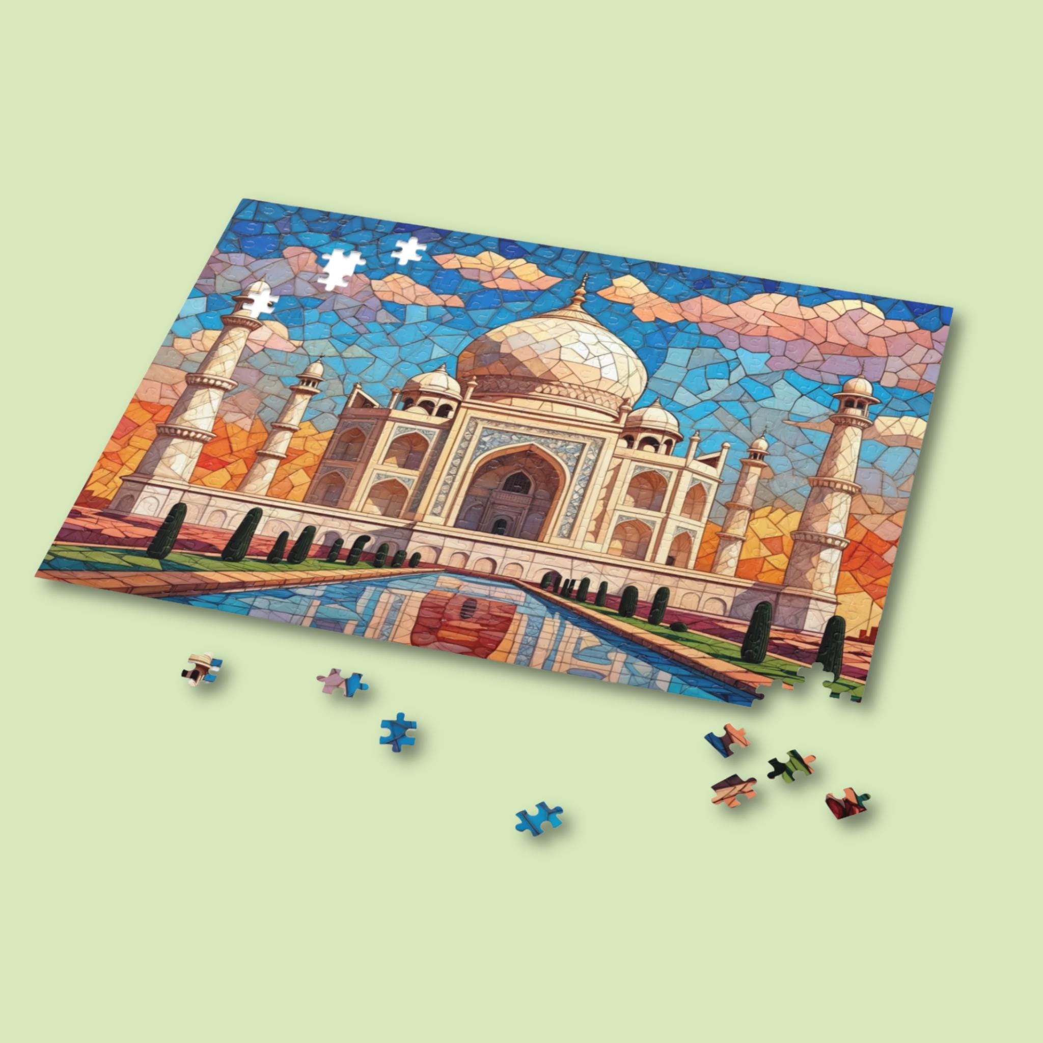 The Taj Mahal - India Puzzle, India Puzzle, World Wonder Puzzle, Travel ...