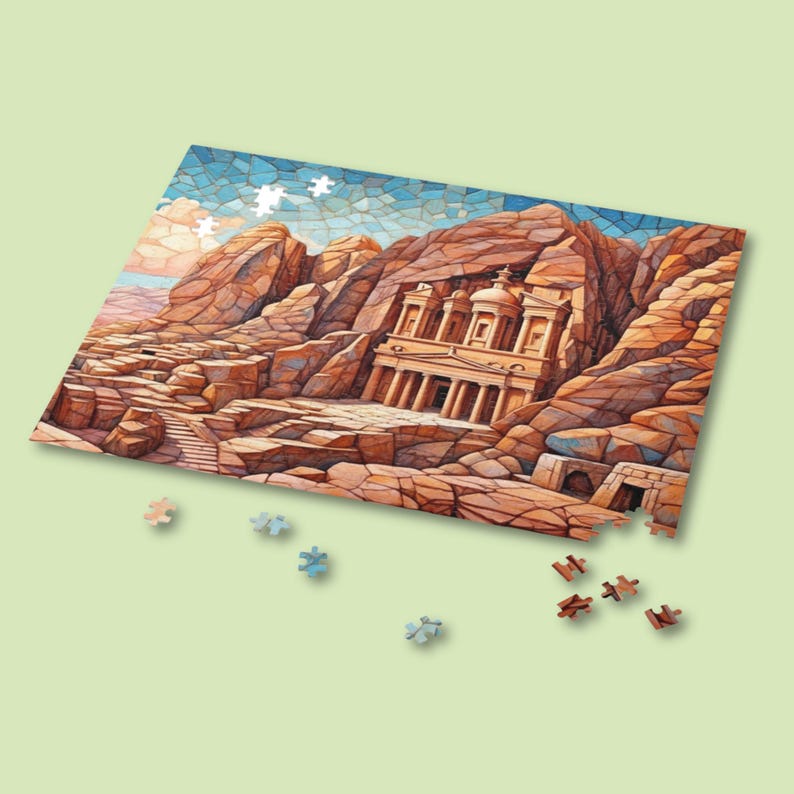 Petra - Jordan Puzzle, Jordan Puzzle, World Wonder Puzzle, Travel ...
