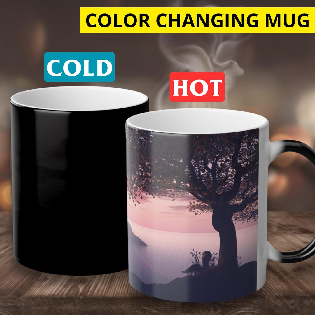 Magic Mug, Landscape Color Changing Coffee Cup, Heat Sensitive, Hot ...