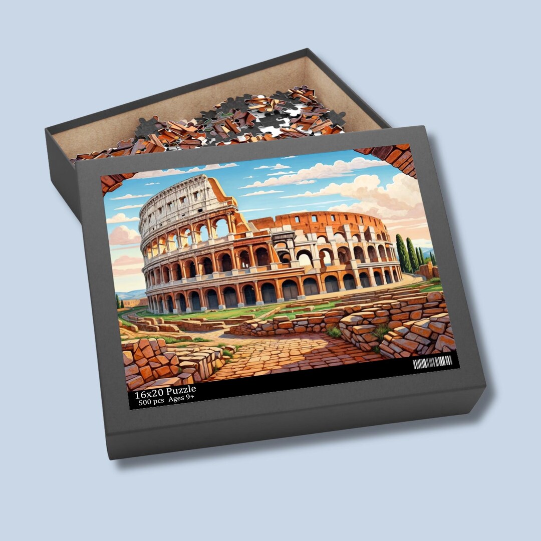 The Roman Colosseum Puzzle, Rome Puzzle, World Wonder Puzzle, Travel ...
