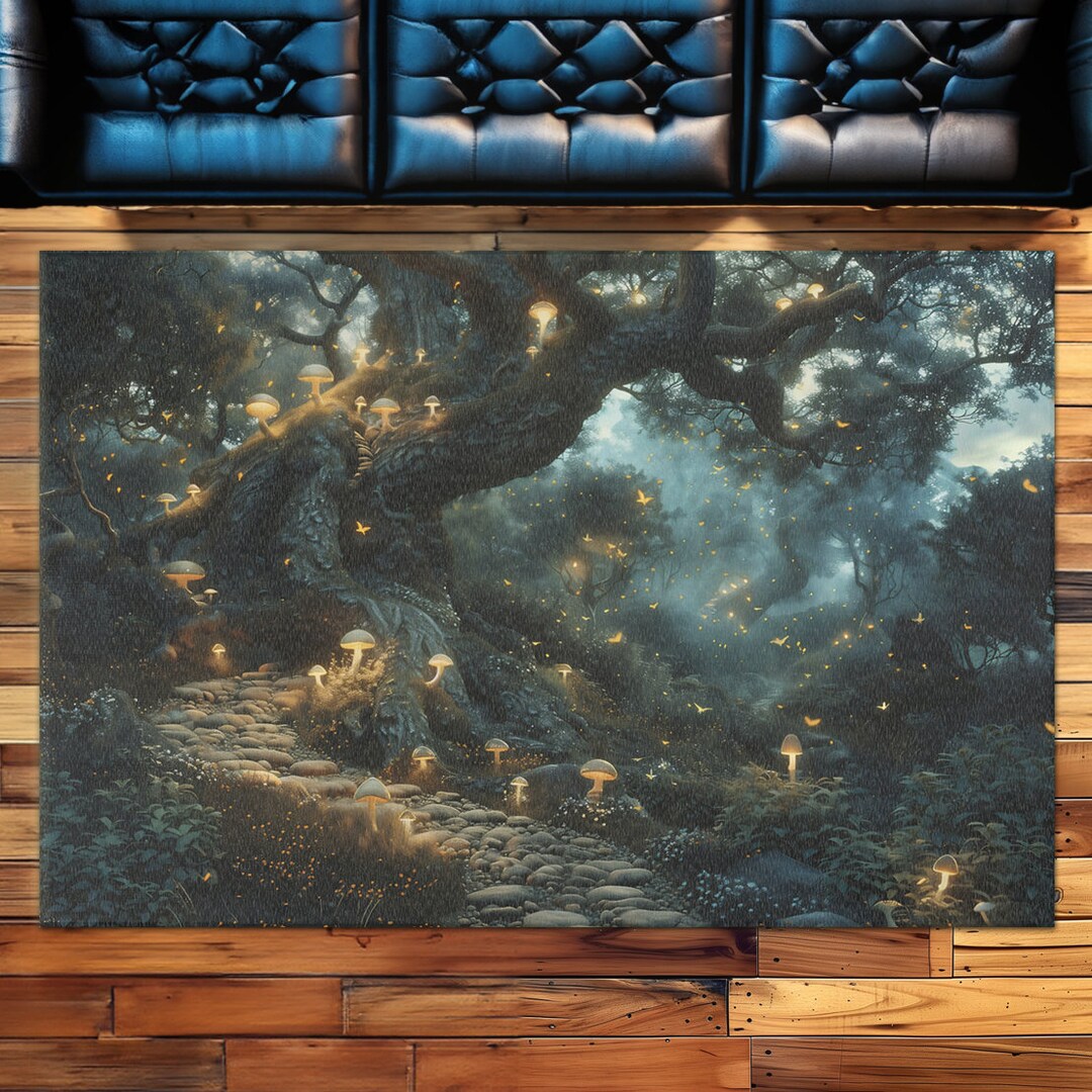 Enchanted Fairy Tree Area Rug | Mystical + Whimsical | Glowing ...
