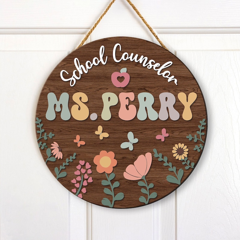 Wooden Counselor Door Signs - Etsy