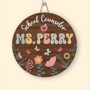 3D School Counselor Office Sign; Personalized Psychologist Gift ...