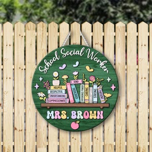 Social Worker 3D Door Hanger, Advocate Support Empower, Social Work ...