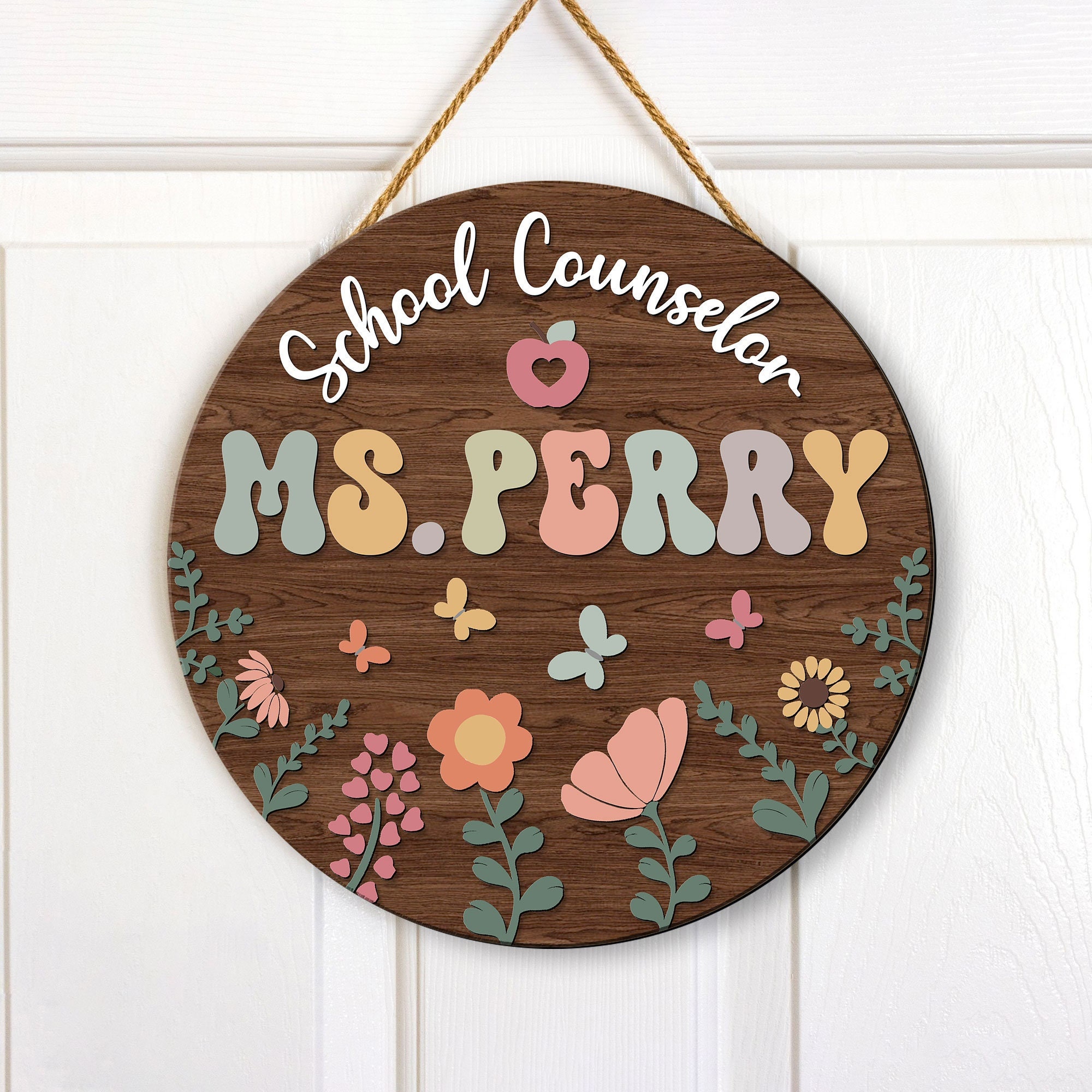 3D School Counselor Office Sign, Personalized School Psychologist Gift ...