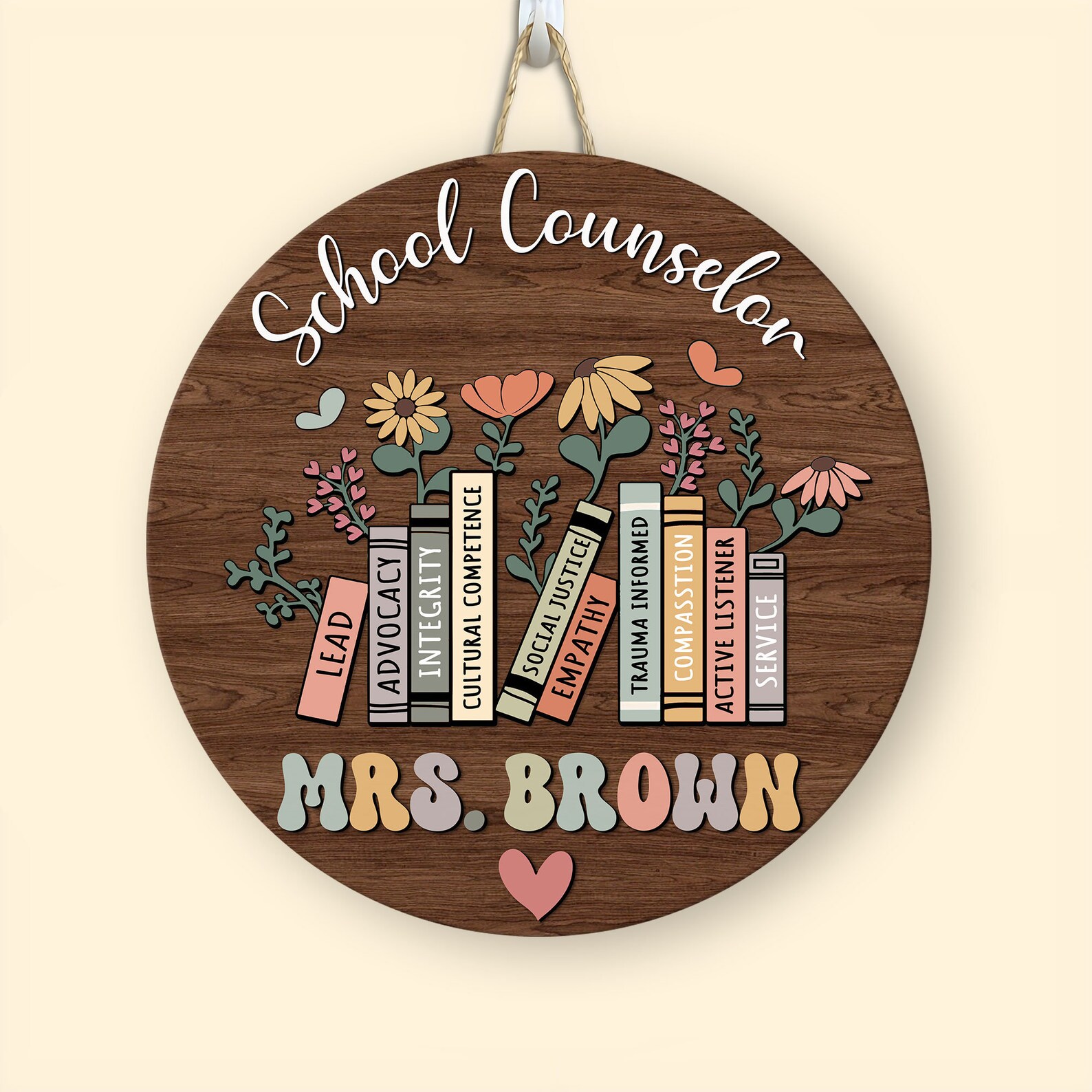 3D School Counselor Office Sign, Personalized School Psychologist Gift ...