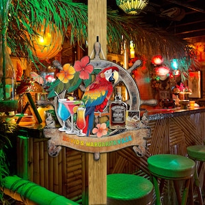 Personalized Tiki Bar Wood Sign Tiki Bar Tiki Hut Tiki Lounge Outdoor ...
