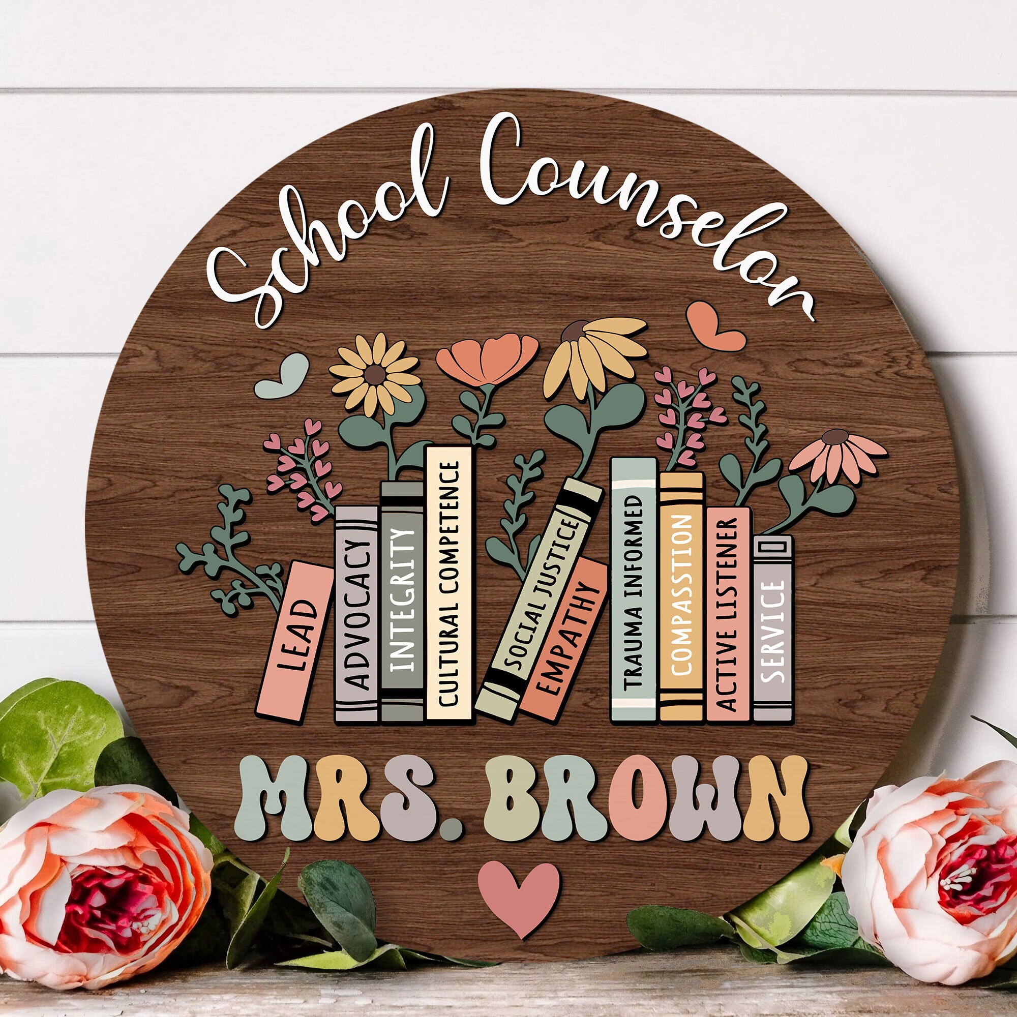 3D School Counselor Office Sign, Personalized School Psychologist Gift ...