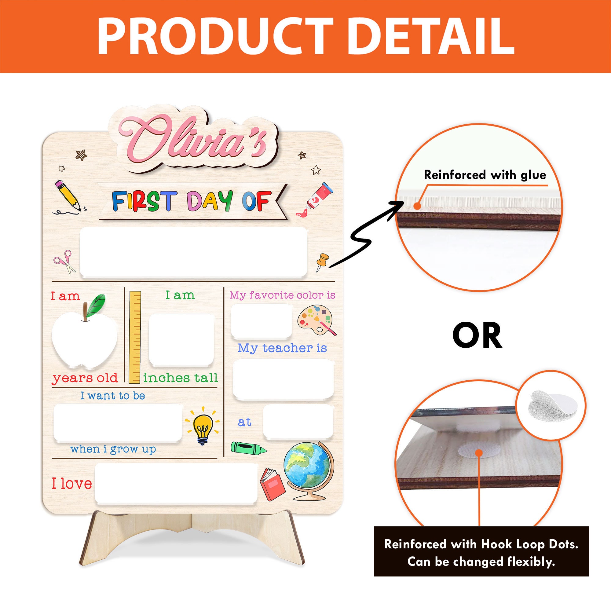 First Day of School Sign, Back to School Sign,personalized School Sign ...