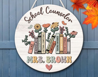 3D School Counselor Office Sign, Personalized School Psychologist Gift ...