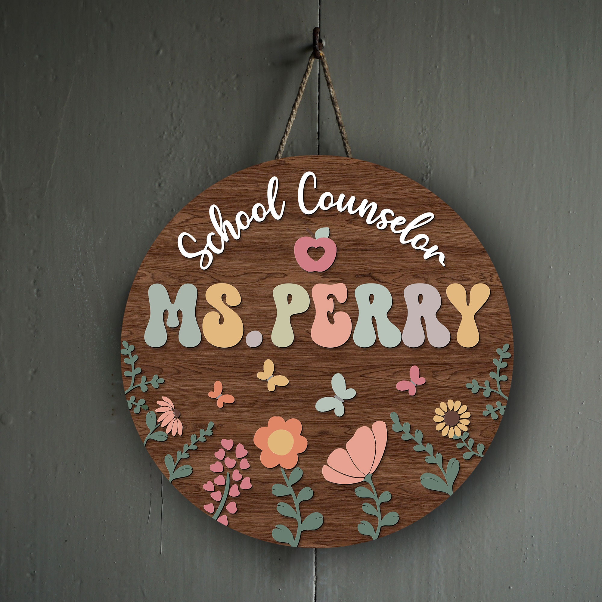 3D School Counselor Office Sign; Personalized Psychologist Gift ...