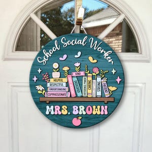 Social Worker 3D Door Hanger, Advocate Support Empower, Social Work ...