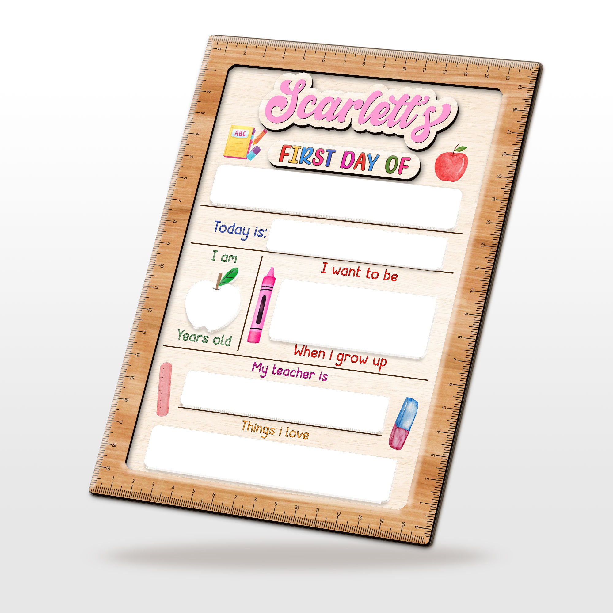 First and Last Day School Sign, First Day of School Sign, Back to ...