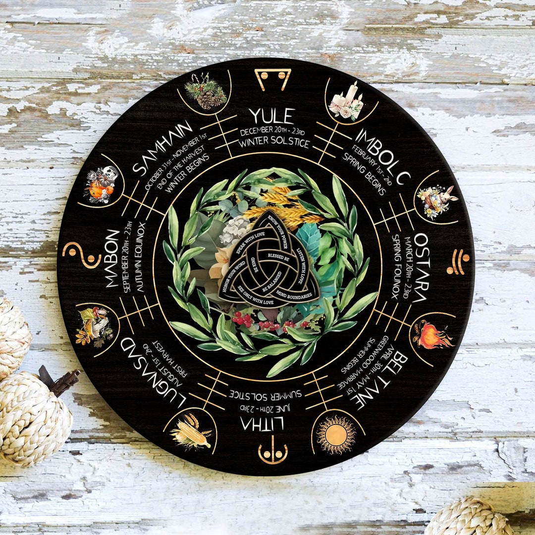 Wheel of the Year, Pagan Calendar, Pagan Yule Gifts, Witchcraft, Wicca ...
