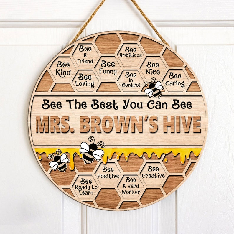 Personalized Classroom Door Sign, Teacher Door Sign, Teacher Gifts ...