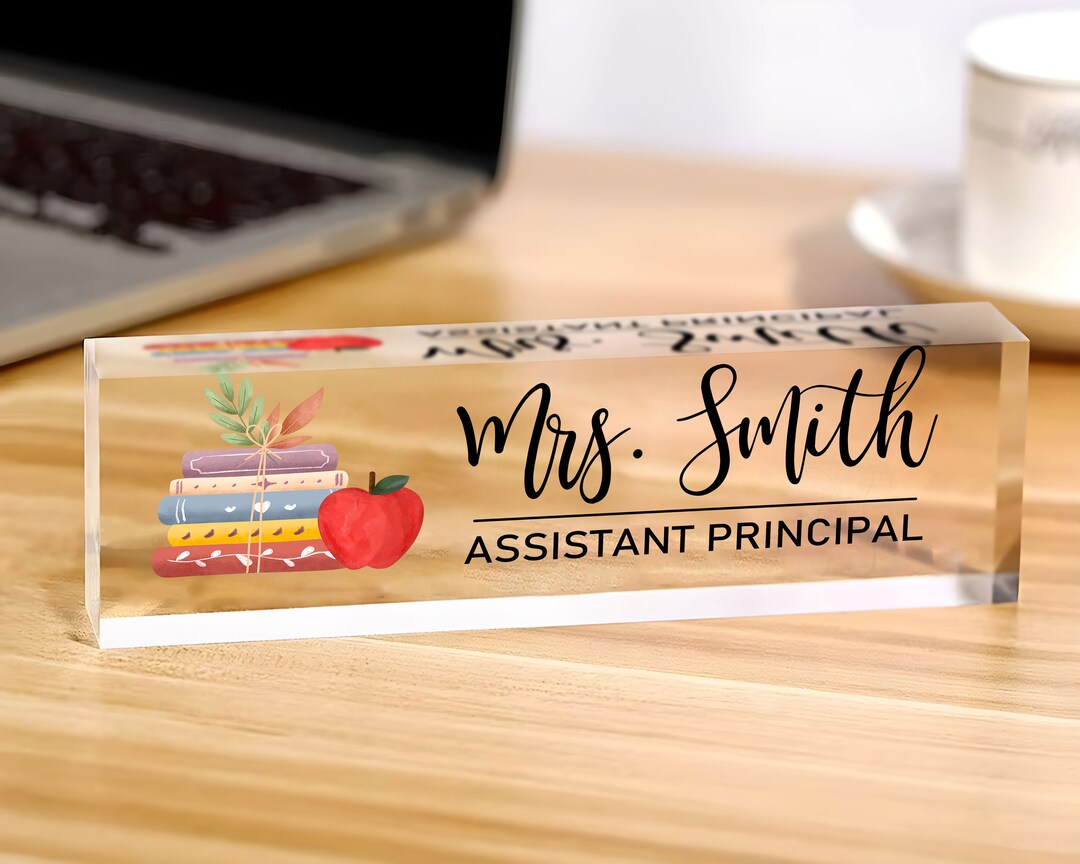Custom Teacher Desk Sign, Back to School Gift for Teachers ...