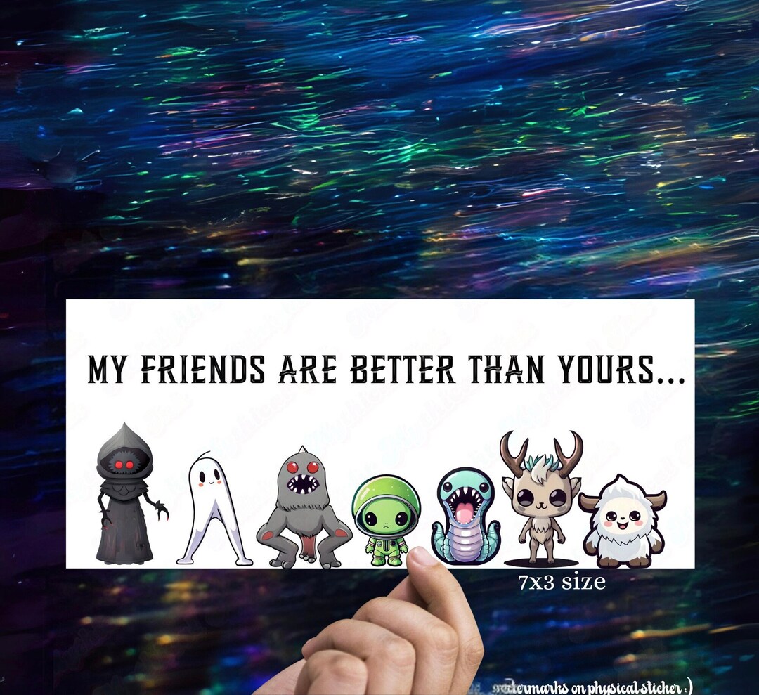 My Friends Cryptid Sticker Cryptids & Mythical Creatures High Quality ...