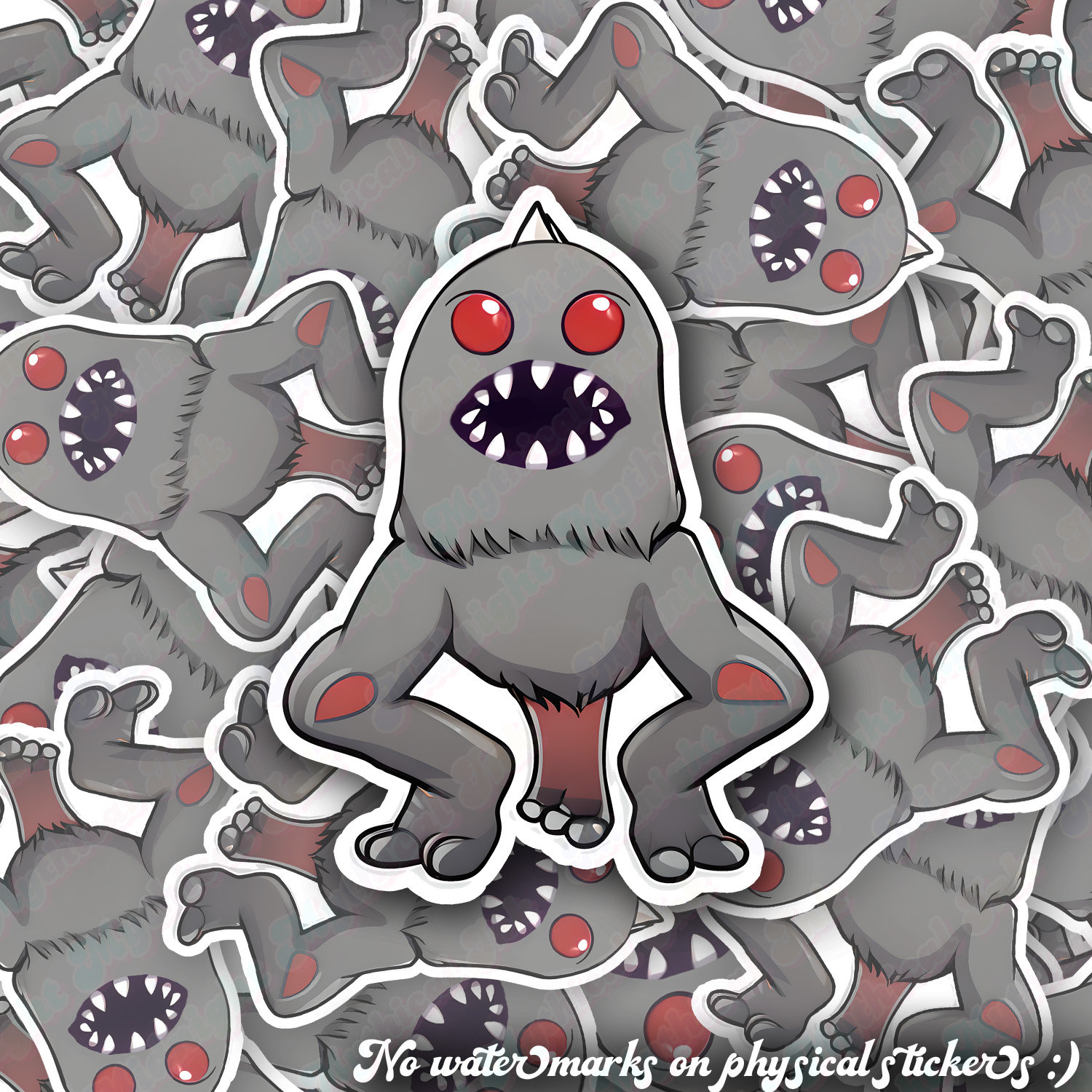 Enfield Monster Sticker | Cryptids & Mythical Creatures | High Quality ...
