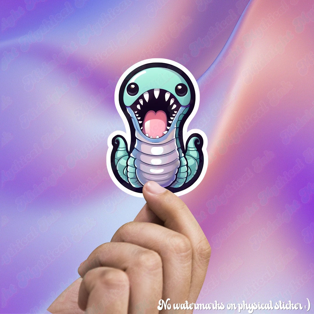 Mongolian Death Worm Sticker | Cryptids & Mythical Creatures | High ...