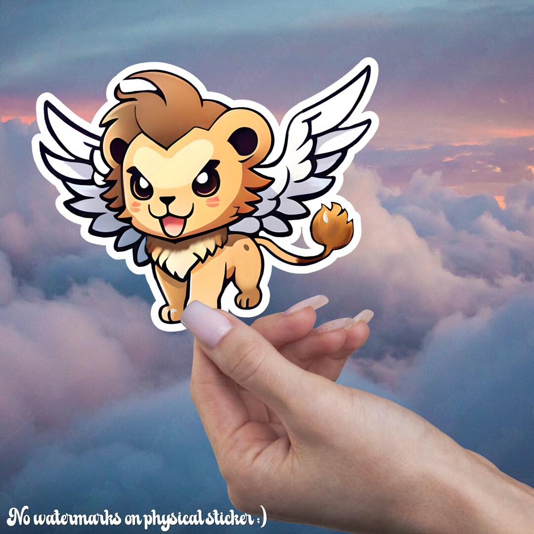 Kawaii Griffin Sticker | Cryptids & Mythical Creatures | High Quality ...