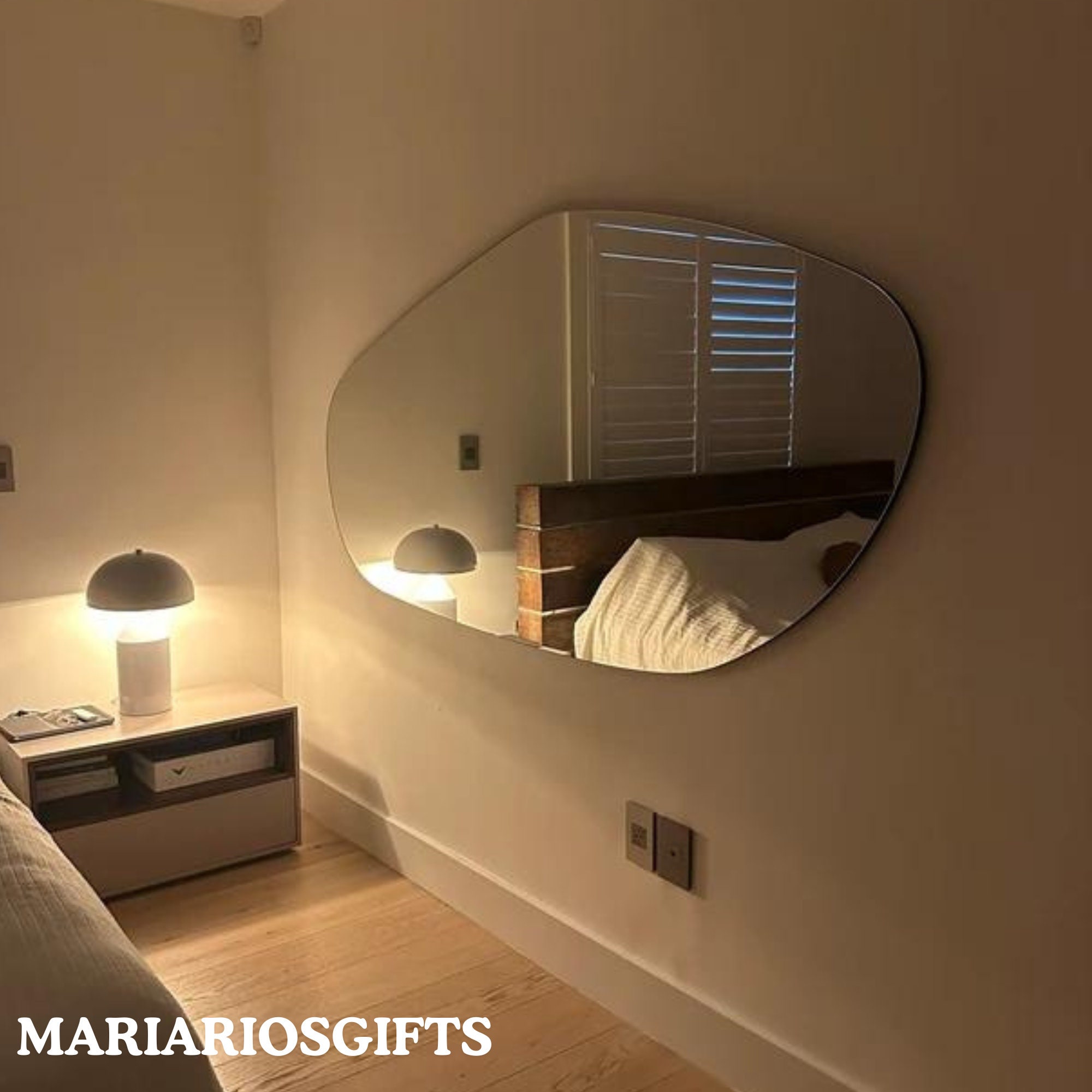 Large Asymmetric Mirror Aesthetic Wall Mirror for Home Decor Unusual ...