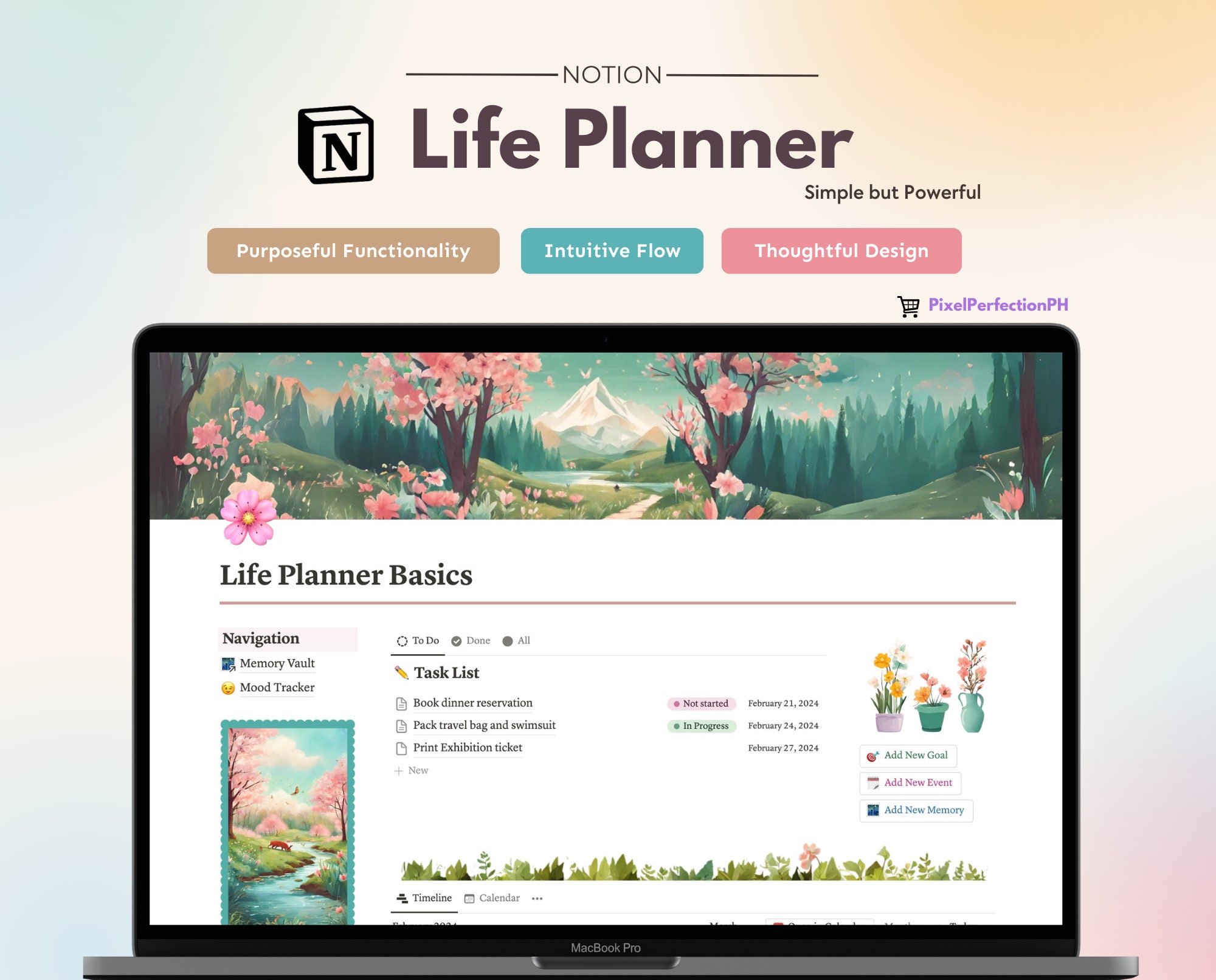 Notion Template Ultimate Allinone Notion Life Planner That Girl ...