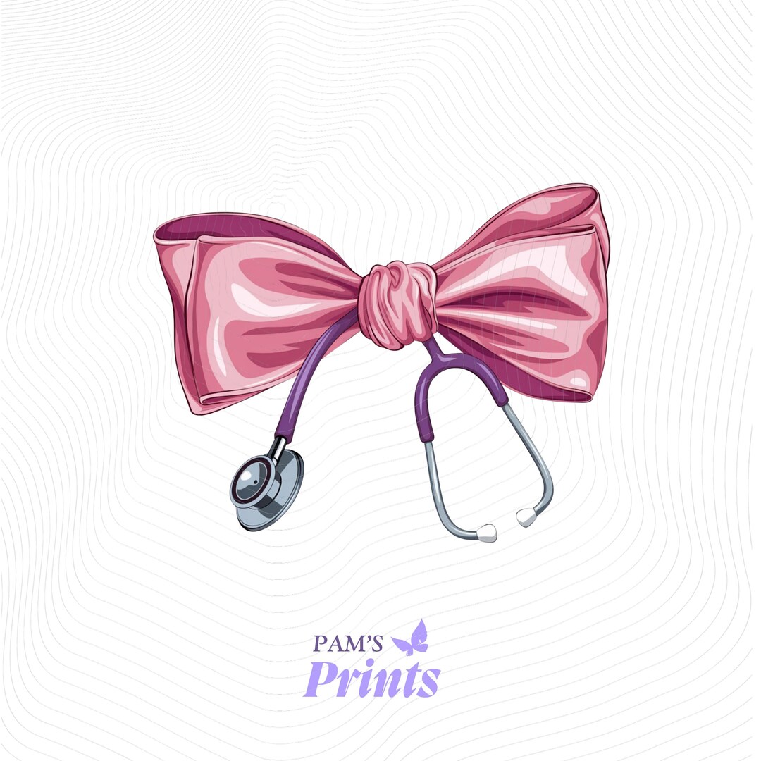 Nurse Coquette Png, Pink Nurse Bow Png, Nurse Png, Nurse Sublimation ...